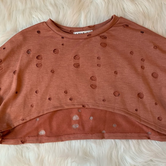 Tops | New Distressed Crop Top | Poshmark